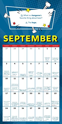 2023 Dad Jokes Wall Calendar: 365 Days of Punbelievable Jokes (A Monthly Calendar & White Elephant Gag Gift for Him or Her)