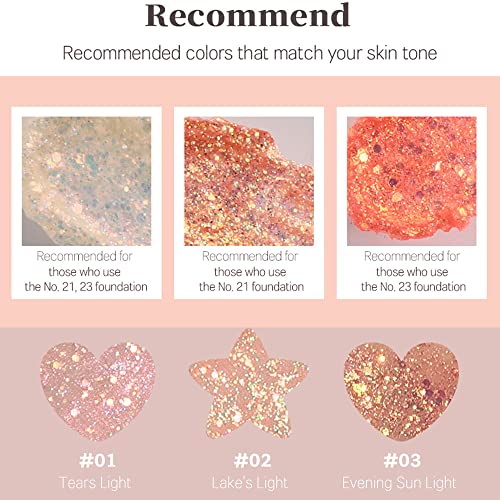 CORINGCO [SET] Eye Glitter Makeup Liquid Eyeshadow Sparkle | Shabam Shabam Romantic Glitter Shadow #02 Lake Light K beauty Makeup Shimmer