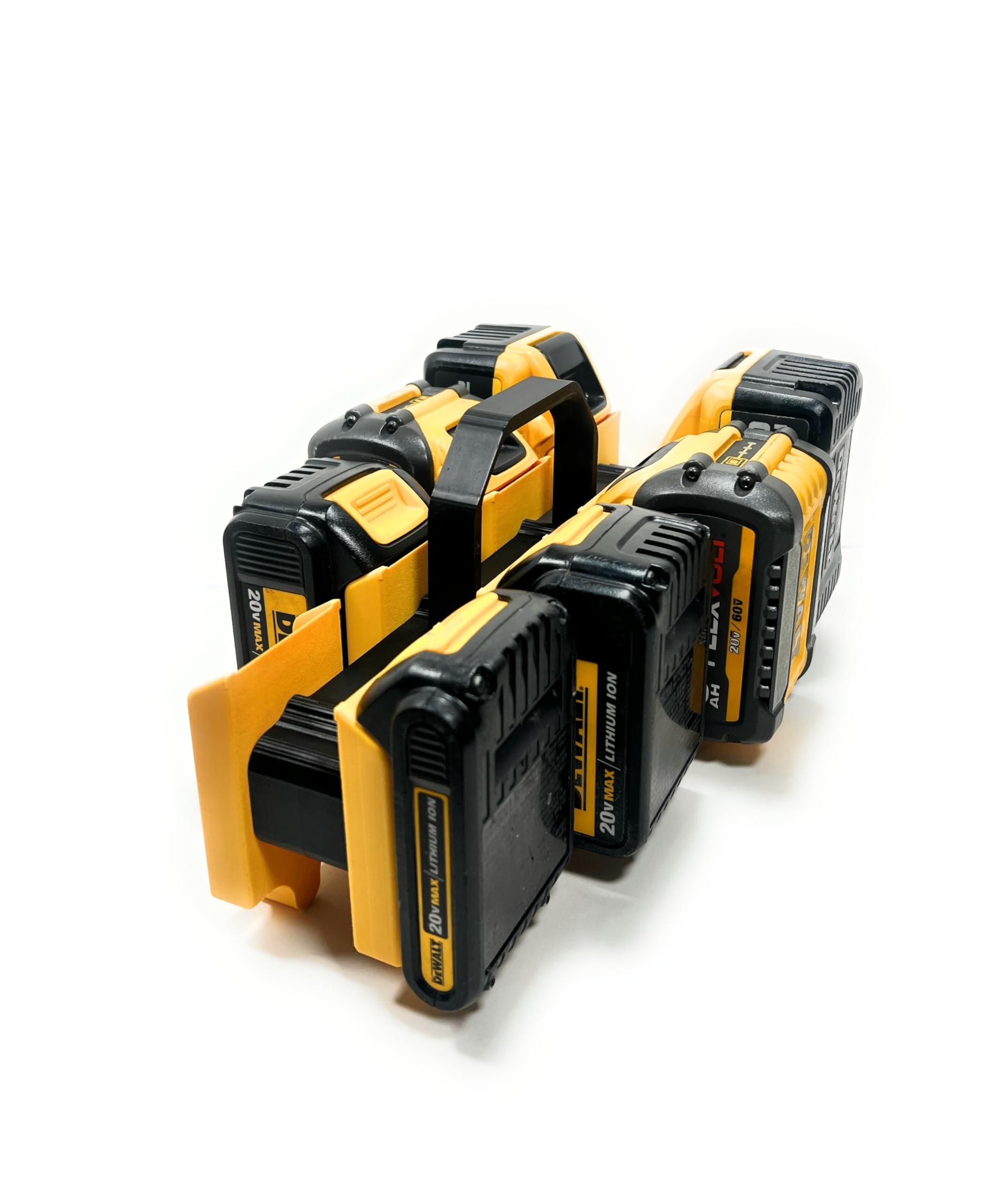 20V Battery Storage Case for DeWalt - Secure Carrier storage for Li-Ion Compact Batteries - Battery holder for DeWalt - Holds 8 Batteries 10.0/8.0/6.0/4.0/3.0/2.0Ah (Octet)