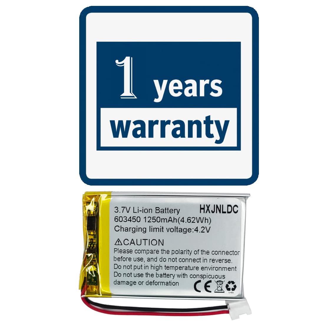 3.7v 1250mAh 603450 Replacement Battery for Sony PS4 Gold Wireless Stereo Headset,Compatible with PS3 Controller CECHZC2E CECHZC2J CECHZC2H CECHZC2A and CECHZC2U, Lip1349 LIP1472 LIP1859 Playstation 3