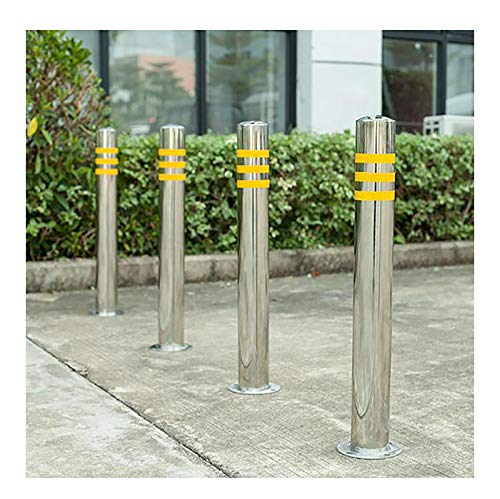 2pcs Stainless Steel Garage Space Barrier,Private Car Parking Space Lock,Easy Installation Lockable Parking Barrier(800×76mm/31.5×3in)