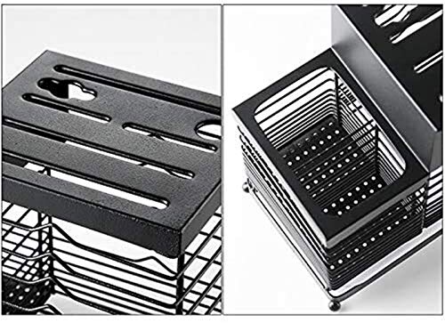 XJXJ Household Knife Holder Kitchen Shelf Tool Storage Rack Drain Tray Kitchen Appliances Chopsticks Box Wallmount kitchen knife sets