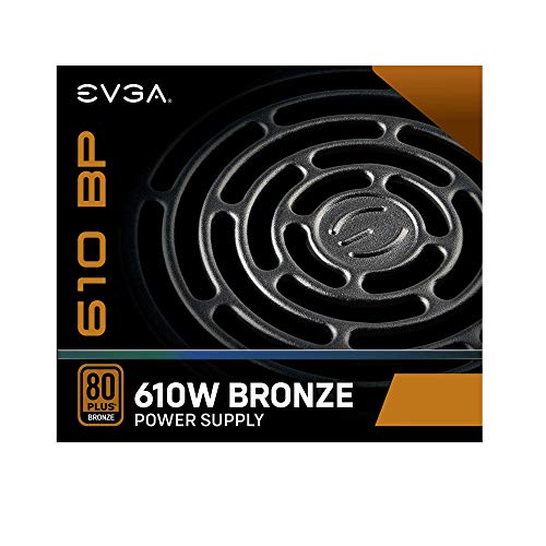 EVGA 610 BP, 80+ BRONZE 600W + 10W, 3 Year Warranty, Power Supply 100-BP-0610-K1