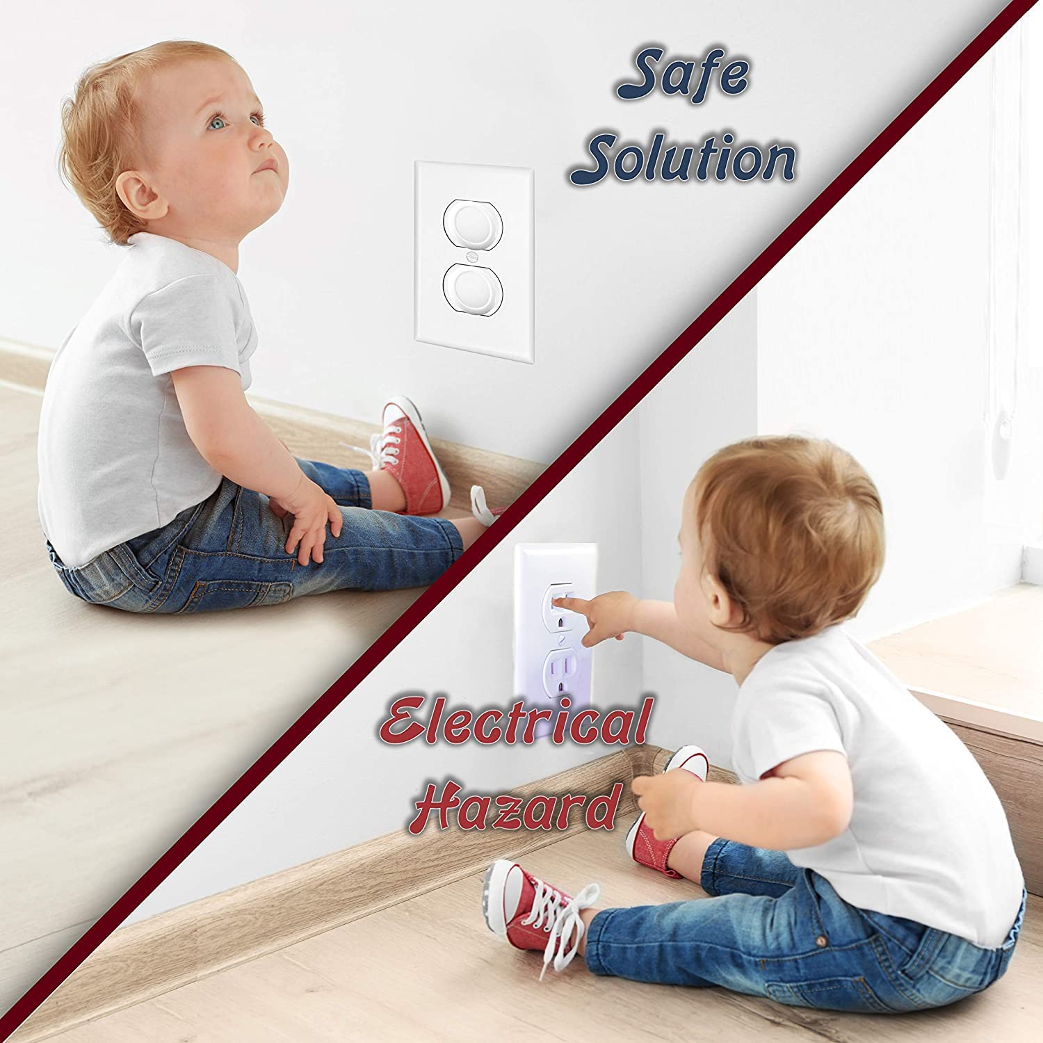 Baby Safety Kit - Outlet Cover - 30 Pack - Finger Pinch Guard - 4 Pack