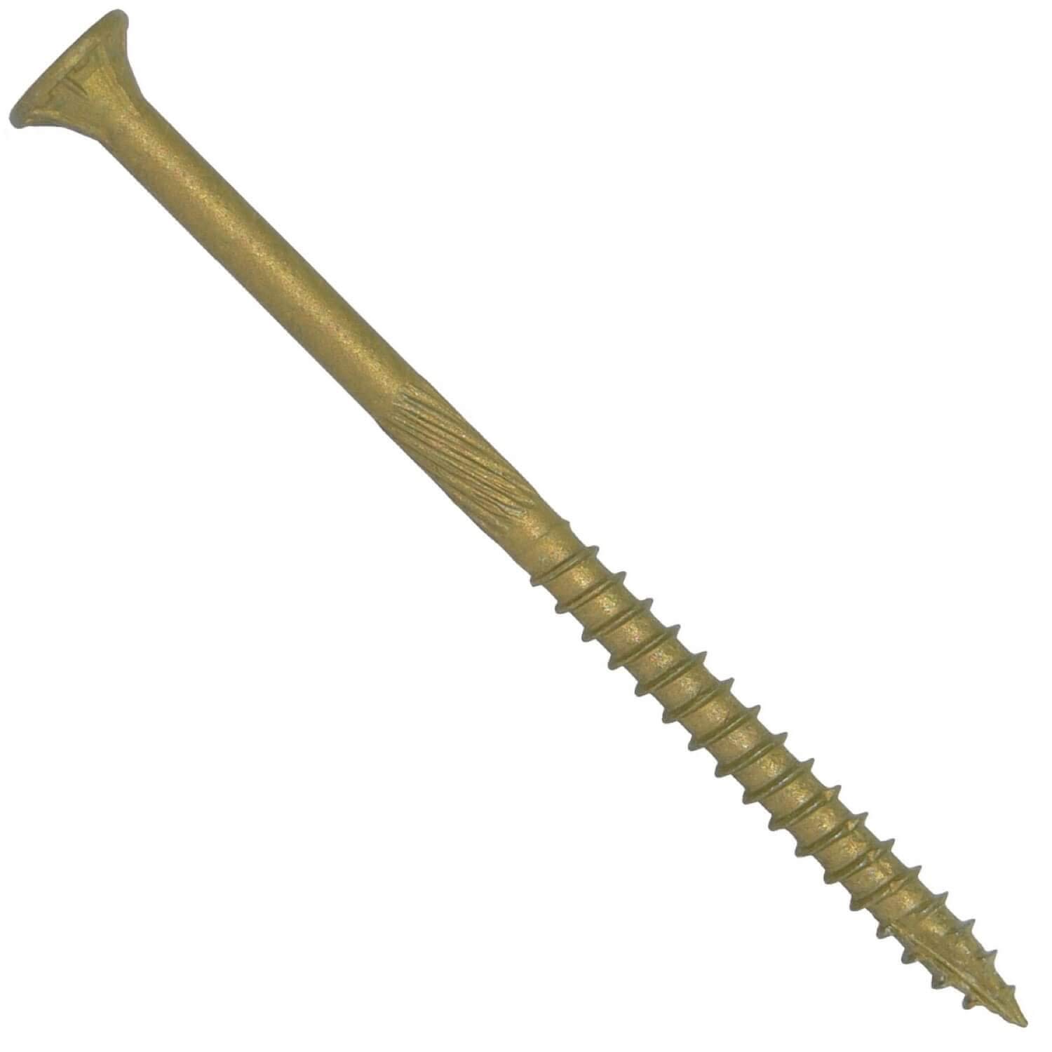 Jake Sales #9 x 3 Bronze Coated Multipurpose Wood Screw Torx/Star Drive Flat Head (5 POUNDS - 395 Approx. Screw Count) Exterior Coated - ACQ Compatible Wood Screws