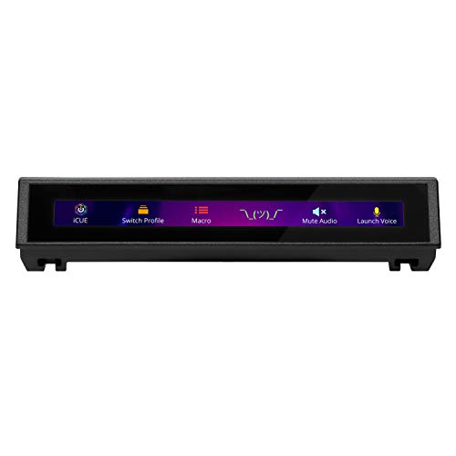 Corsair iCUE Nexus Companion Touch Screen – 5” Diagonal Screen – 6 Programmable Virtual Macro Buttons + K100 RGB Mechanical Gaming Keyboard - Cherry MX Speed RGB Silver Keyswitches