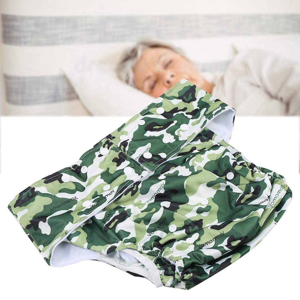 Wytino Washable Diapers,Reusable Adult Diaper Leak Proof Protection, Washable and Reusable Adjustable Breathable Adult Diaper for The Elderly, One Size Fits All(3)