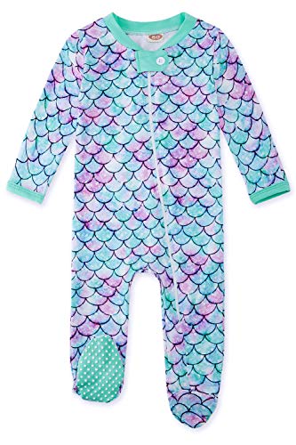 UNIFACO Baby Girl Sleepers Footed Pajamas 0-3 Months Infant One Piece Footie Romper Toddler Mermaid Outfit