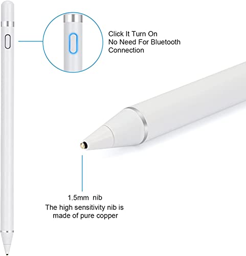 Active Stylus Pen Compatible with Amazon Kindle Fire HD 7 (2013 Release),8.9 (2012 Release)/ 10 Plus (2021 Release)/ 6 (2014 Release) - Digital Capacitive Touch Rechargeable Palm Rejection