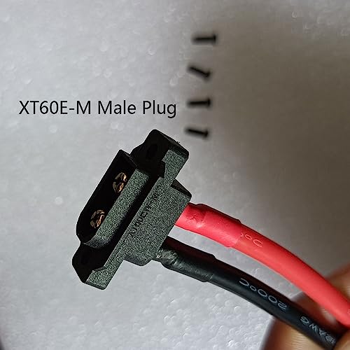 2PCS XT60EW-M Mountable XT60E Male Plug Connector with 12AWG 30cm Silicon Wires for RC Drone Aircraft FPV Racing Drone