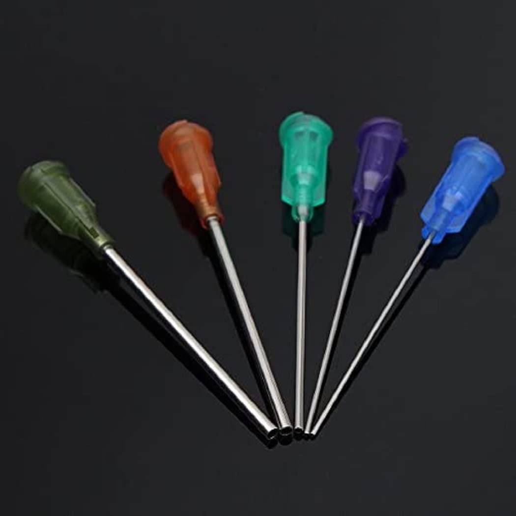 5Pcs 5ml Syringe syringe 5ml syringe 5 ml syringe blunt tip syringe vape pen cartridge luer lock cap Crimp Sealed Blunt End Tips For Makeup DIY Glue Oil Ink by Gerenic
