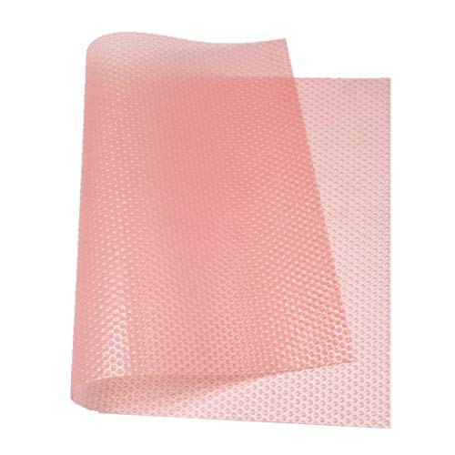 Artviva Refrigerator Mats Fridge Shelf Liner 8 Pcs, Water/Oil Proof Placemates Washable Refrigerator Liners for Drawer Cabinet Table (Pink)