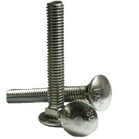 3/8"-16 x 5 1/2" Carriage Bolts A307 Grade A ZINC CR+3, Fully Threaded, Size: 3/8"-16, Length: 5-1/2", Head: Round, Drive: External Square, Material: Steel, Finish: Zinc (Inch) (Quantity: 25)