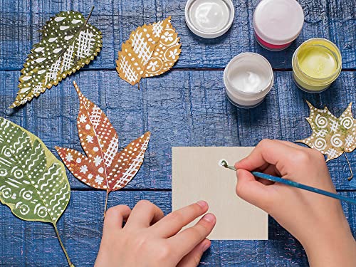 24 Pcs 4 x 4 Inch Unfinished Wooden Cutout Tiles Blank Wood for DIY Painting Staining Wall Decor