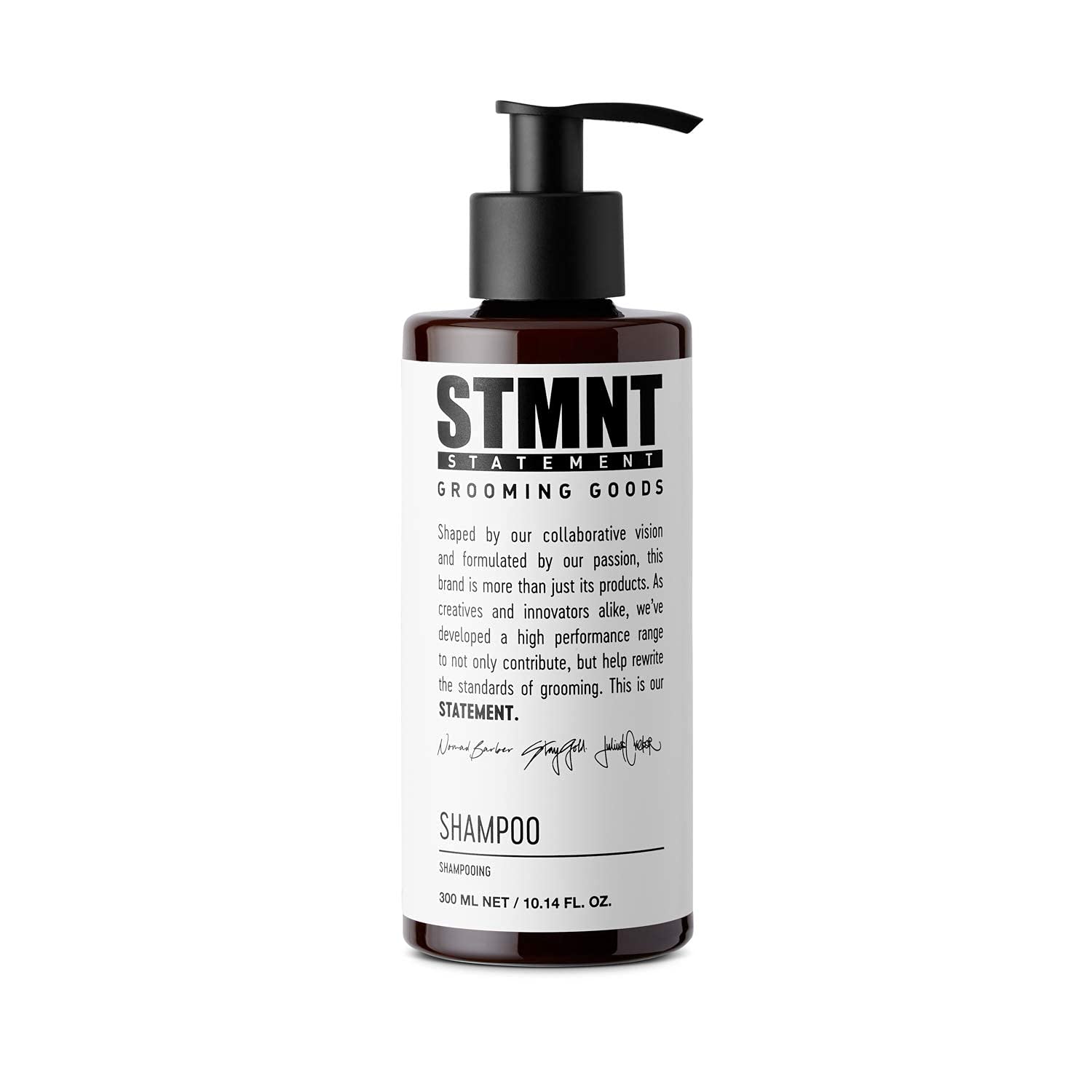 STMNT Grooming Goods Shampoo, 10.1 oz | SLS/SLES Sulfates Free | Activated Charcoal & Menthol | Removes Build Up | Fuller Feeling Hair