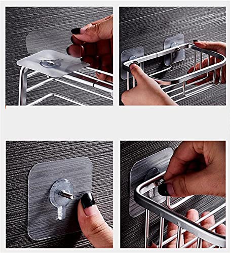 KK5 Adhesive Hanging Nails Wall Hook Hanger - 8mm 20/Pack Non-Trace No-Drilling Transparent Adhesive Ceiling Hooks | Heavy Duty Seamless Nail Free Screws for Kitchen Bathroom Storage Room