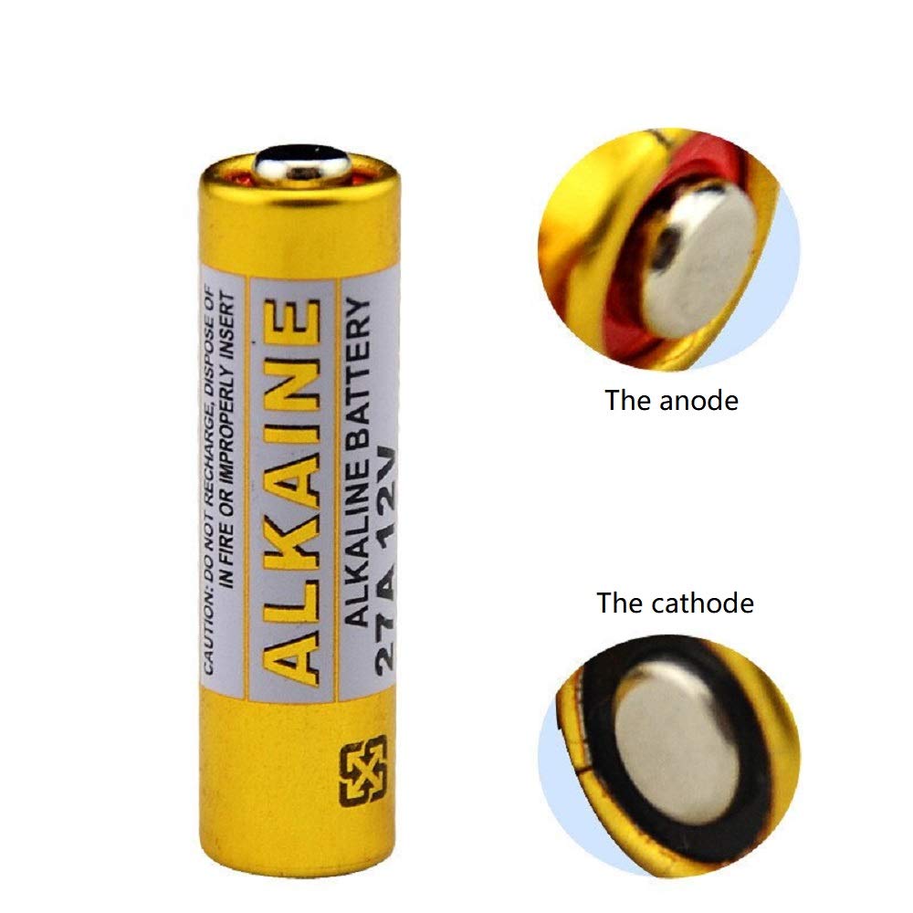 Cotchear 10Pcs 12V 27A Alkaline Battery 27A 12 Volt Batteries 27A 12V 21/23 E23A Alkaline Batteries