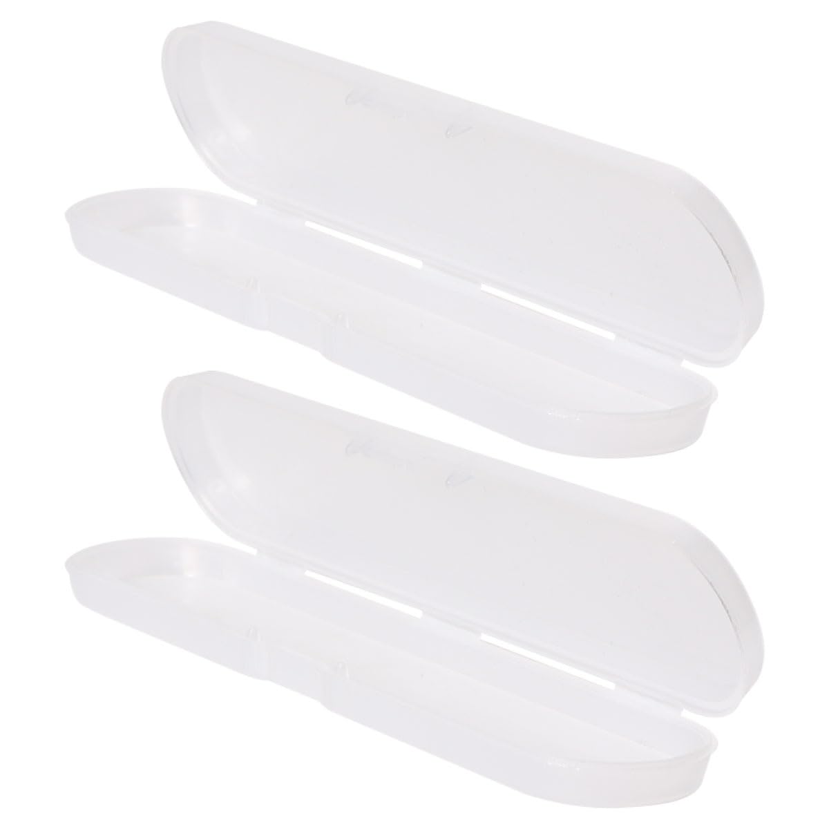 2Pcs Thermometer Case Plastic Digital Thermometer Storage Box Thermometer Containers for Adult 14.5x3x1.5cm (Transparent Color)