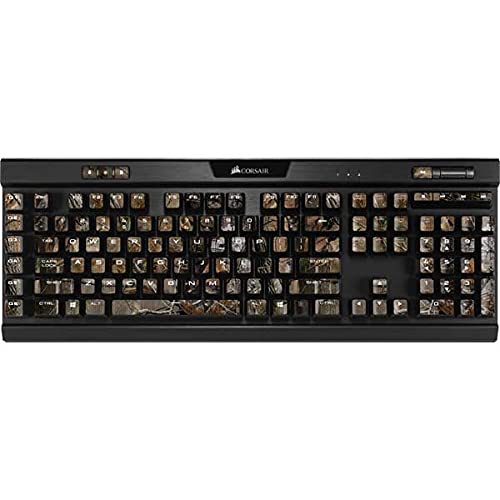 Skinit Decal Skin Compatible with K95 RGB Platinum Mechanical Gaming Keyboard - Officially Licensed NFL Los Angeles Chargers Realtree AP Camo Design