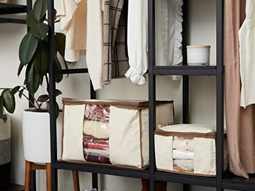 Covermates Keepsakes β Canvas Storage Bag - Premium Canvas - Carrying Handles -Dual Zipper Pulls - Indoor Storage-Natural