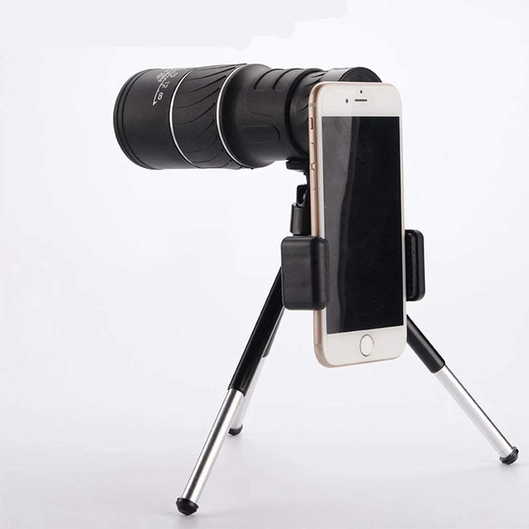 16x52 High Power HD Zoom Monoculars-BAK4 Prism FMC Optical Lens,with Smartphone Holder & Tripod, 16x Magnification Zoom Lens Telescope