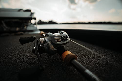13 FISHING - Inception Slide Baitcast Reel - 8.1:1 Gear Ratio - Left Hand Retrieve (Fresh+Salt) - INSLD2-8.1-LH, Gray