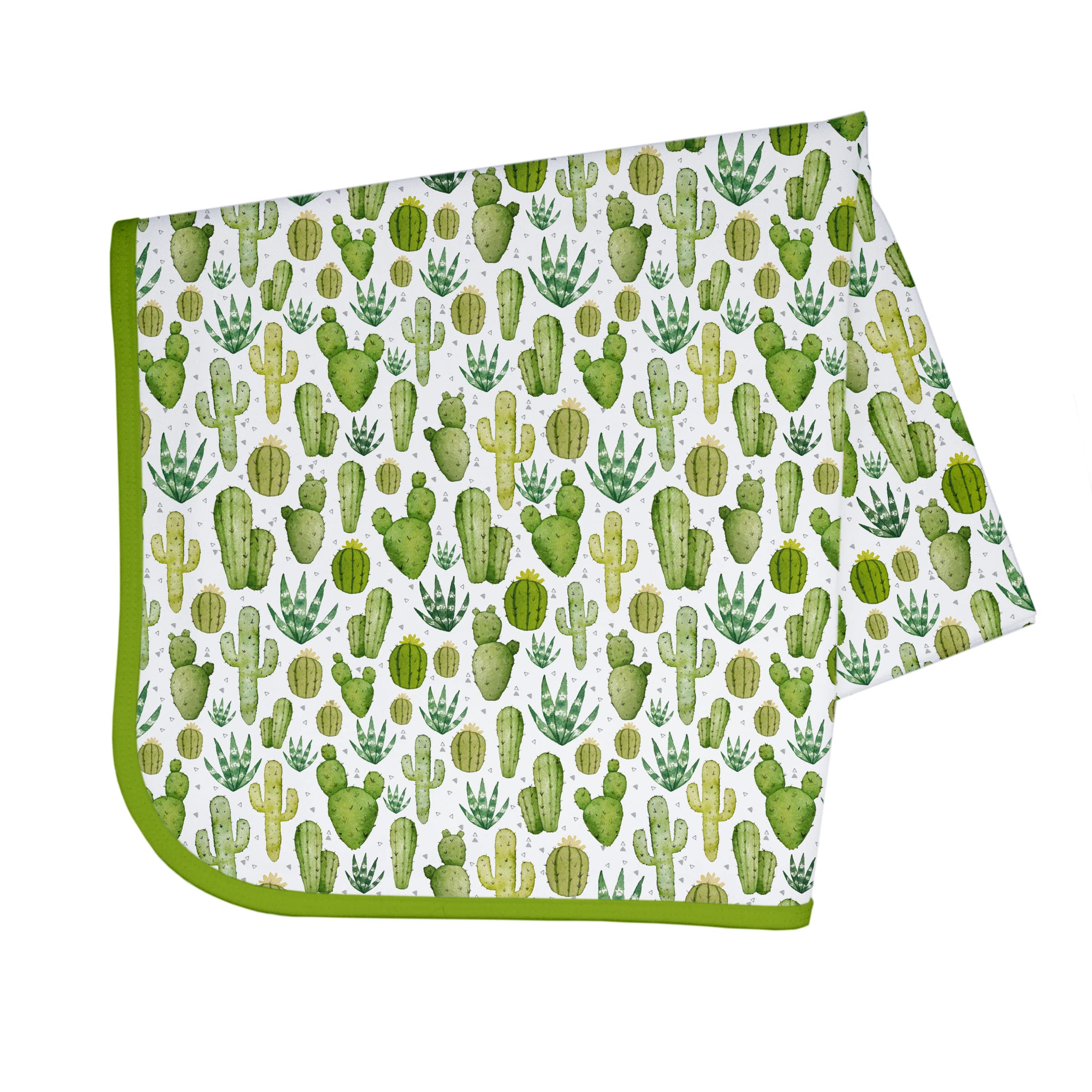 BapronBaby Desert Cactus Splash Mat - Waterproof Catch-All for Under High Chairs, Floors, Tables, Playtime or Arts & Crafts - Machine Washable - 45" x 45”