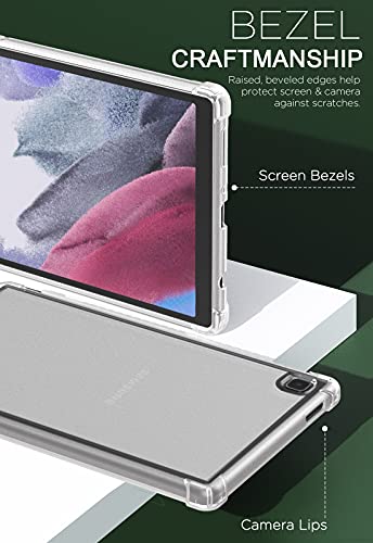 MoKo Case Fits Samsung Galaxy Tab A7 Lite 8.7-Inch 2021 Release Tablet Model SM-T225/T220/T227/T227U, Matte Soft Flexible FrostedTPU Skin Bumper Back Cover Shell, Matte