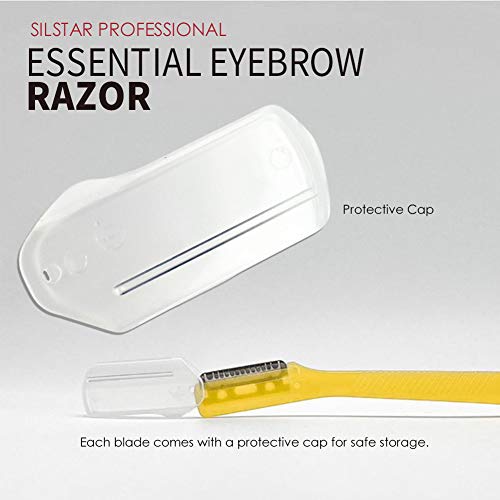 SILSTAR MADE IN KOREA RAZOR BLADE 6pcs - Exfoliating Dermaplaning. Eyebrow Trimmers Razor, Facial Shaver Face Precision Razor Blade Dermaplaning Razors Tool, Eyebrow Shaper Face Hair Remover