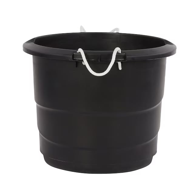 18 Gallon (72 Quart) Rope Handle Storage Bin Tote Lidless Ball Bucket