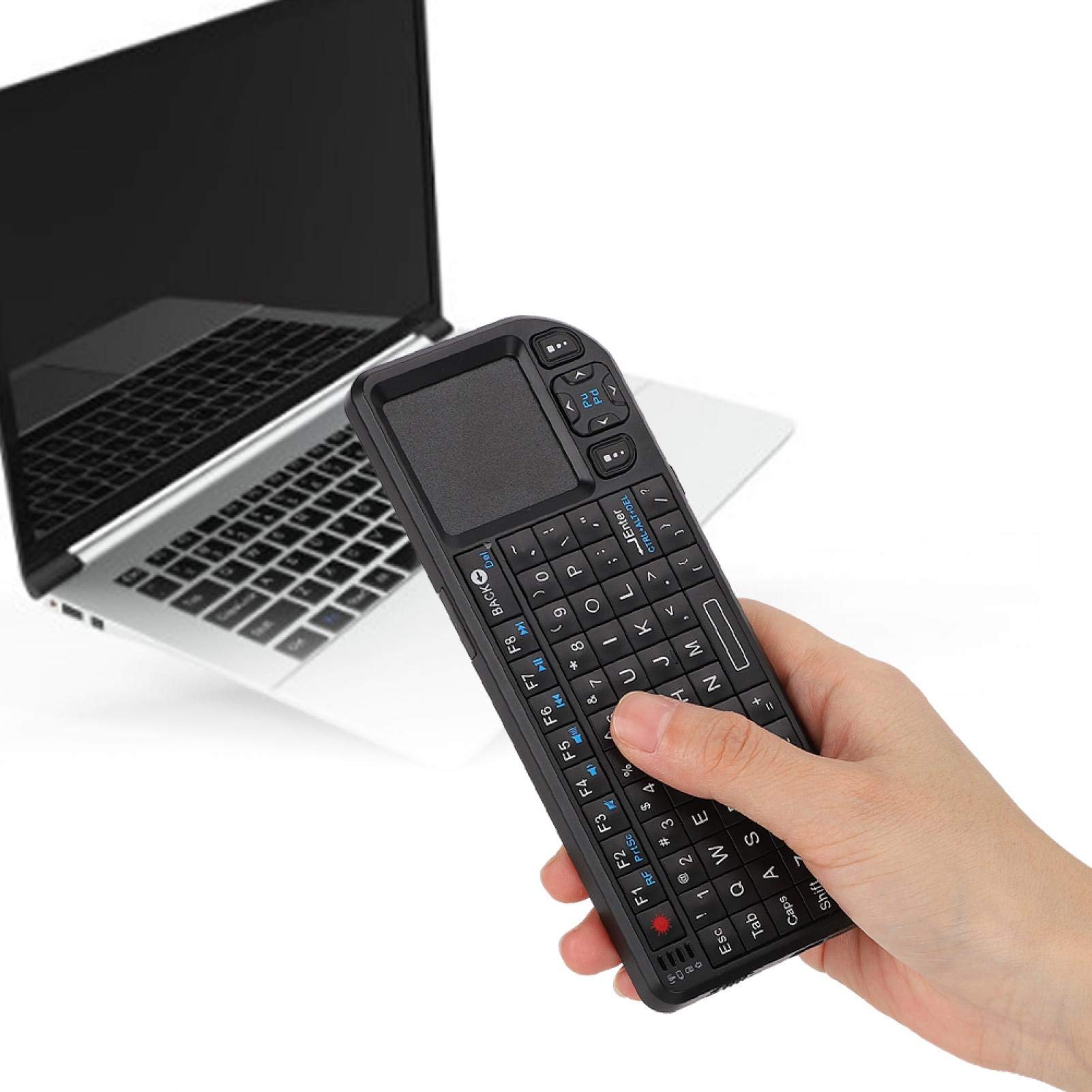 125 2.4G Mini Wireless Keyboard with Touchpad Mouse, 69 Keys USB Wireless Keyboard, 3-in-1 Multifunction UKB-100-RF USB Pocket Mini Wireless Keyboard for PC/Tablets/TV/Xbox/Smartphones