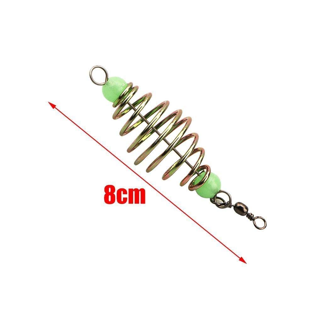 10Pcs/Set Fishing Bait Spring Lure Inline Hanging Tackle Tools Fishing Feeder Steel V7D9 Accessories Fishing