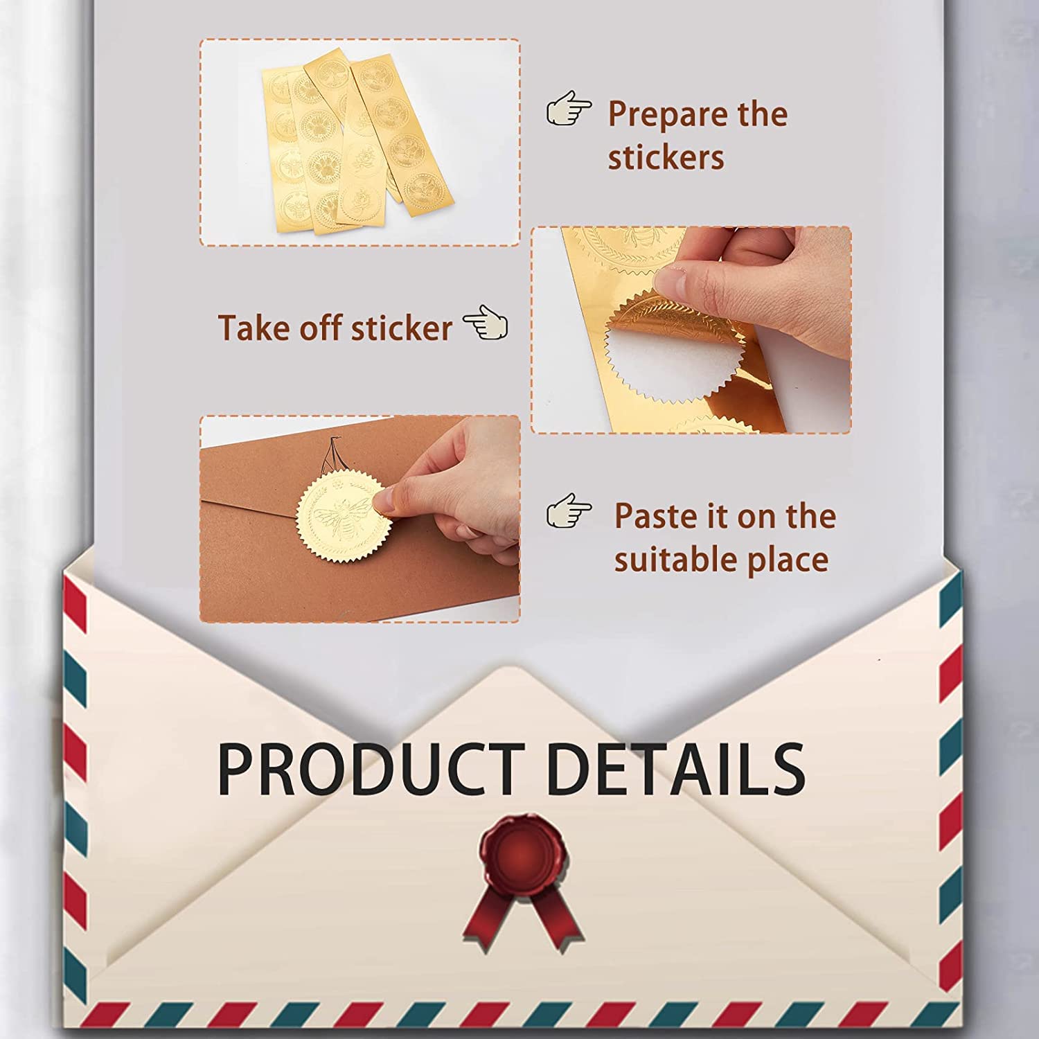 CRASPIRE 2" Embossed Certificate Seals You Make a Difference Self Adhesive Embossed Seals Gold Stickers 100pcs Medal Decoration Labels for Envelopes Diplomas Certificates Awards Graduation