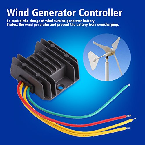 12V 300W Wind Turbine Generator Charging Controller Regulator, Mini Waterproof Automatic Controller Suitable for Wind Turbine System(Single Phase)