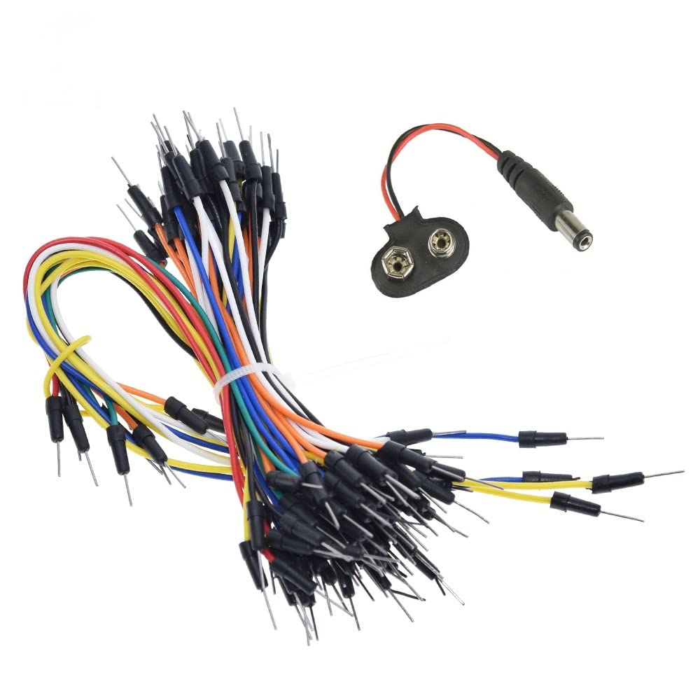 Basic Electronic Starter Kit for Arduino Breadboard Power Jumper Wires Resistors LED Power Supply Electronic Fun Kit Compatible with Arduino IDE UNO R3 Mega2560 Raspberry Pi