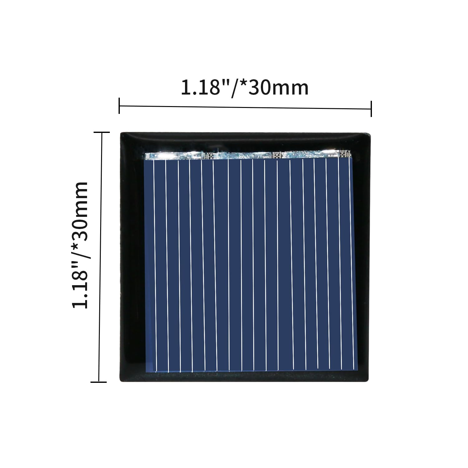 10Pcs Mini Solar Panels for Solar Power, 1.5V 60mA Mini Solar Panel Kit DIY Electric Toy Photovoltaic Cells Solar Epoxy Cell Charger 1.18"*1.18" (30mm*30mm)