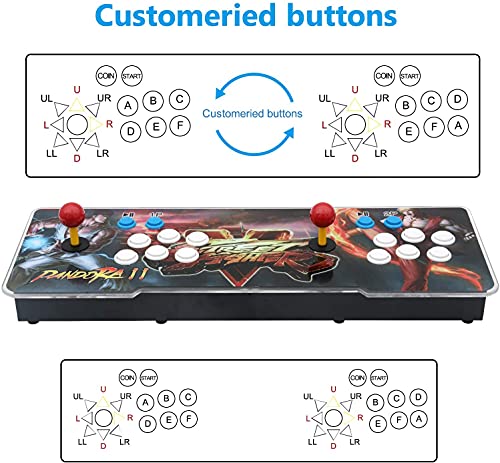 26800 Games in 1 Arcade Game Console ,Pandora Treasure 3D Double Stick,26800 Classic Arcade Game,Search Games, Support 3D Games,Favorite List, 4 Players Online Game,1280X720 Full HD Video Game