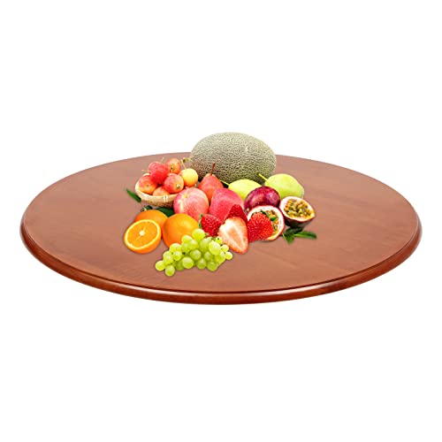 27.56” Lazy Susan Organizer for Kitchen, Extra Large Rotating Storage Tray Wooden Disc Grazing Tray, Kitchen Countertop Table Bearing Plate | Doubles As A Cheese Board Charcuterie Platter
