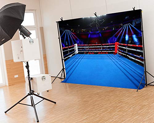 LYLYCTY 7x5ft Photography Backdrops for Boys Birthday Party Boxing Ring Backgrounds Dorm Decorations Backdrop for Men Portrait Backdrops Photo Booth Props BJZYLY6