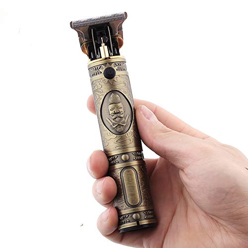 Bastmei Professional Mens Hair Clippers 0mm Zero Gapped Cordless Hair Trimmer Rechargeable Grooming Kits For Men T-Blade Beard Trimmer
