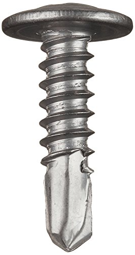 410 Stainless Steel Self Drilling Sheet Metal TEK Screws #8-18 x 1/2 inch, Modified Truss Head, 2 Drill Point, Phillips Drive, 8-18 Tread Size, SDS - Self Driller (Quantity 250)