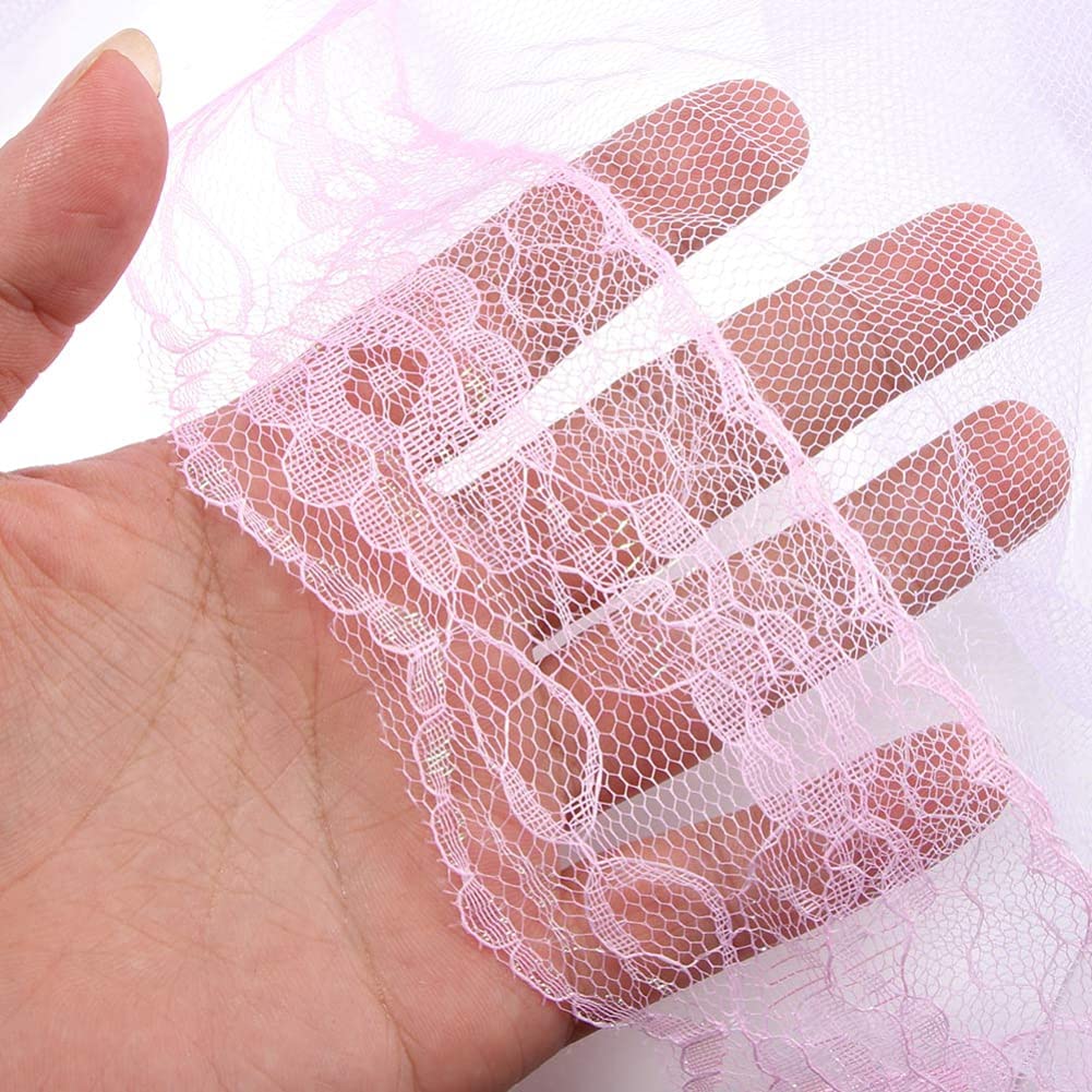 ROPALIA Universal Crib Floor Mosquito Net, Palace Dome Mosquito Net Foldable Mosquito Cover with Lace for Kids