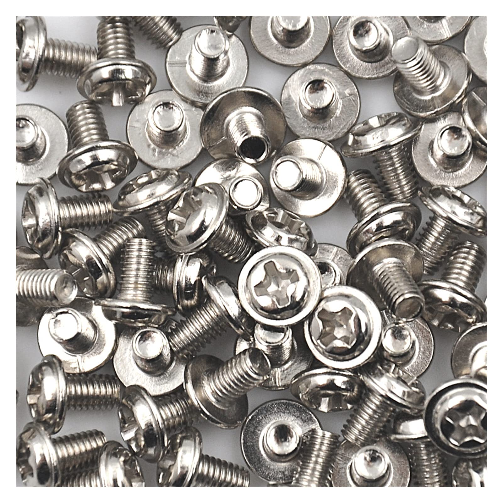 ZHIMING 100 Pieces of M3 Screws M3X5 5mm Computer case Hard Drive Precision 6/32 inch hex Screws, Suitable for Computer Floppy Disk DVD ROM Motherboard 7 mm