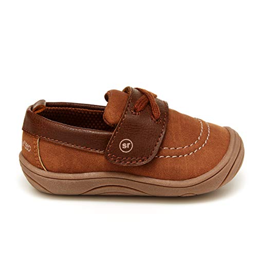 Stride Rite 360 baby boys Hampton Boat Shoe, Brown, 4 Infant US
