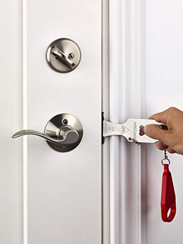 Addalock the Original Portable Door Lock by Rishon Enterprises Inc. (1 Piece), for Home Security, Apartment Security Lock, Travel Door Lock, AirBNB Lock and Dorm Room Essentials