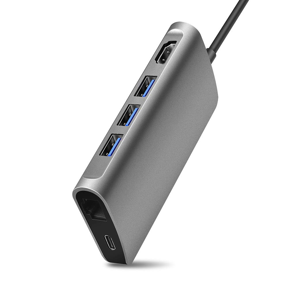 XUNMAIFHB Portable Docking Station,Type-C 8-in-1 Docking Station usb3.0 hub Computer HDMI Converter HDMI 4k, USB 3.0, SD/TF, Type-c, RJ45 Fast Transmission