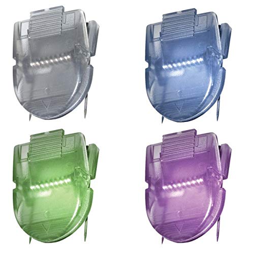 ADVANTUS Panel Wall Clip for Fabric Panels, Standard Size, 40-Sheet Capacity, Box of 20, Assorted Metallic Colors (75338)
