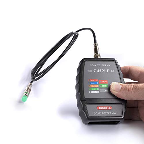 4 Port Coax Cable Mapper, Tester, Tracer, and Toner - Commercial Grade Coaxial Wire Continuity Checker