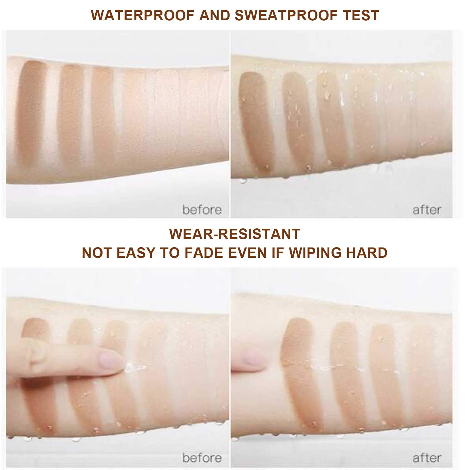 Tattoo Concealer, 2pcs Makeup Body Birthmark Scar Spots Cover Cream Water Proof Two Colors Cover Up Concealer Set Use on Body for Men and Women
