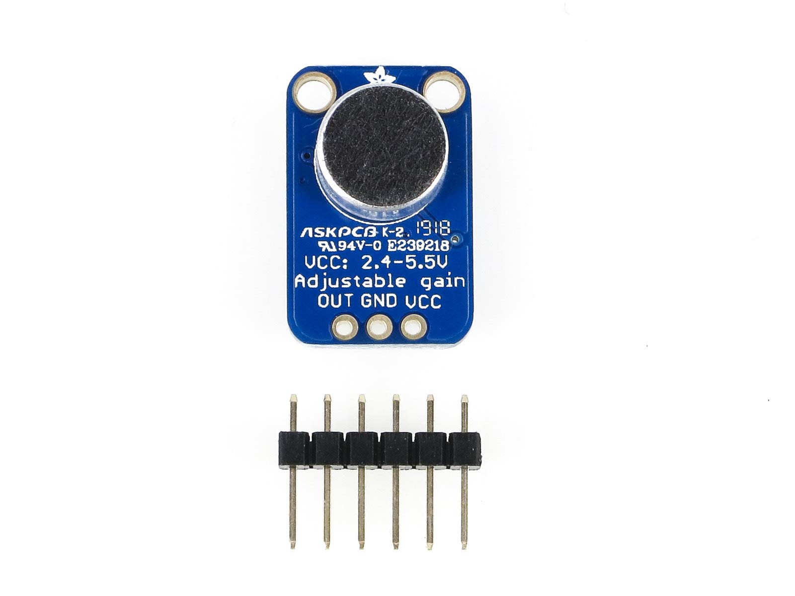 Adafruit 1063 Electret Microphone Amplifier - MAX4466 with Adjustable Gain